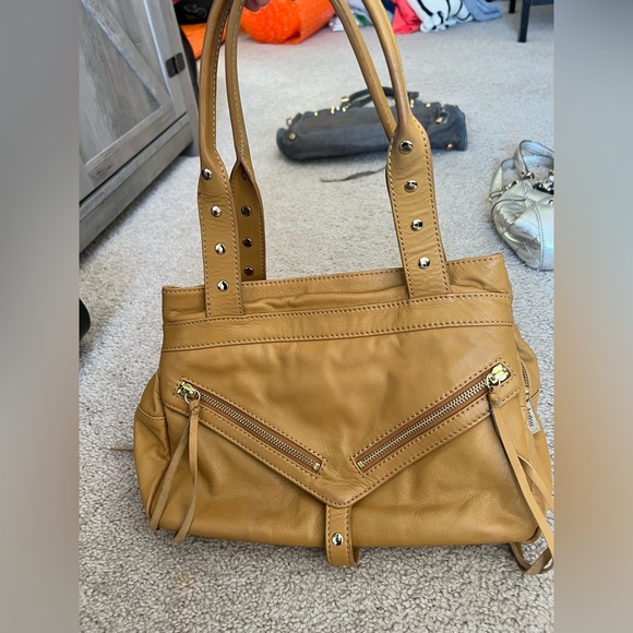Botkier | Bags | Botkier Tan Leather Trigger Shoulder Bag | Poshmark